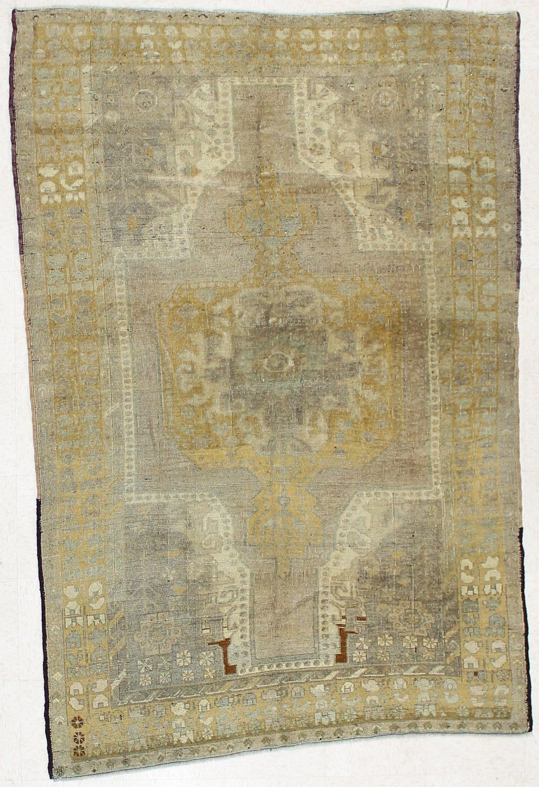 Light Brown Konya Rug #1683 • 4′9″ x 7′3″ • 100% Wool • Hasan's Rugs